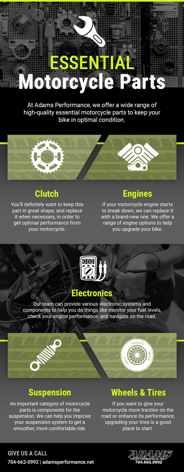 Essential Motorcycle Parts | Adams Performance